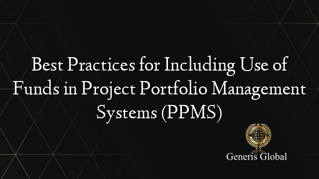 Best Practices for Including Use of Funds in Project Portfolio ...