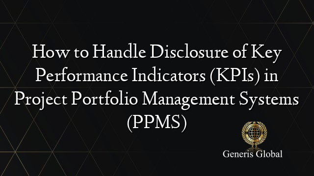 How to Handle Disclosure of Key Performance Indicators (KPIs) in ...