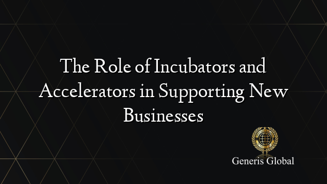 The Role of Incubators and Accelerators in Supporting New Businesses