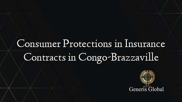 Consumer Protections in Insurance Contracts in Congo-Brazzaville