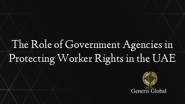 The Role of Government Agencies in Protecting Worker Rights in the UAE