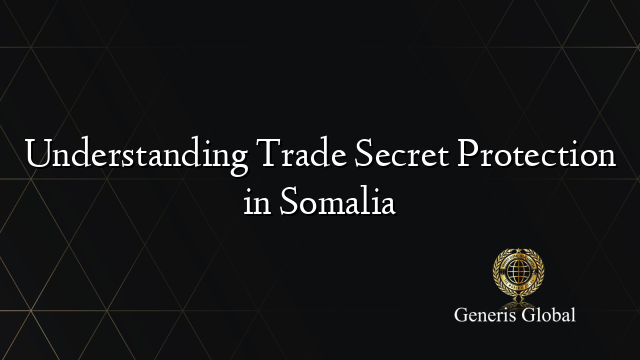 Understanding Trade Secret Protection in Somalia