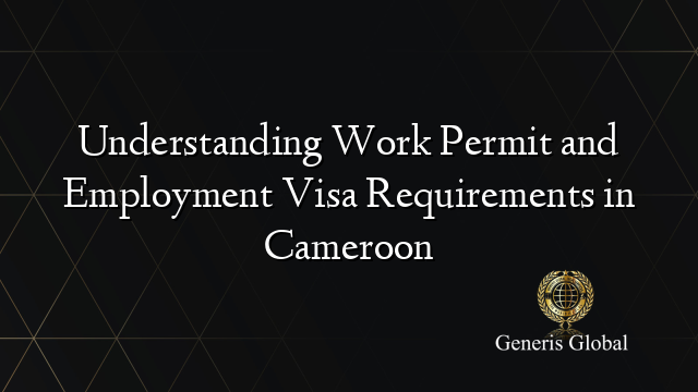 Understanding Work Permit and Employment Visa Requirements in Cameroon
