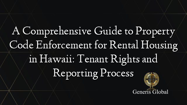 A Comprehensive Guide to Property Code Enforcement for Rental Housing ...