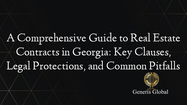 A Comprehensive Guide to Real Estate Contracts in Georgia: Key Clauses ...