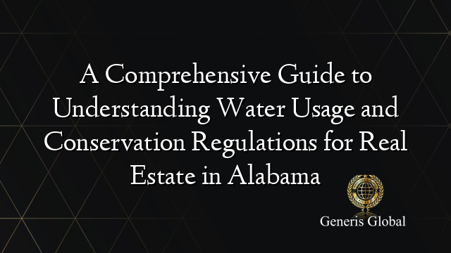 A Comprehensive Guide to Understanding Water Usage and Conservation ...
