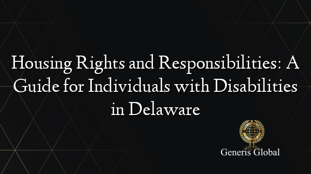 Housing Rights and Responsibilities: A Guide for Individuals with ...