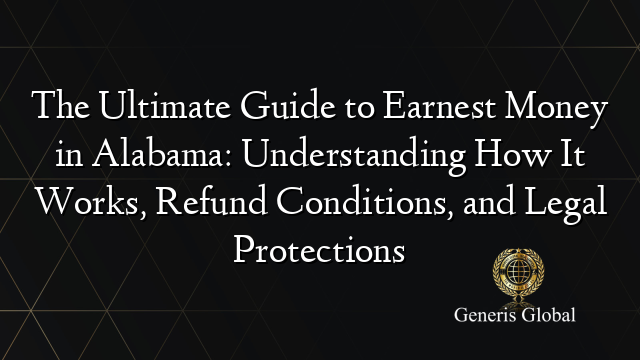 The Ultimate Guide to Earnest Money in Alabama: Understanding How It ...