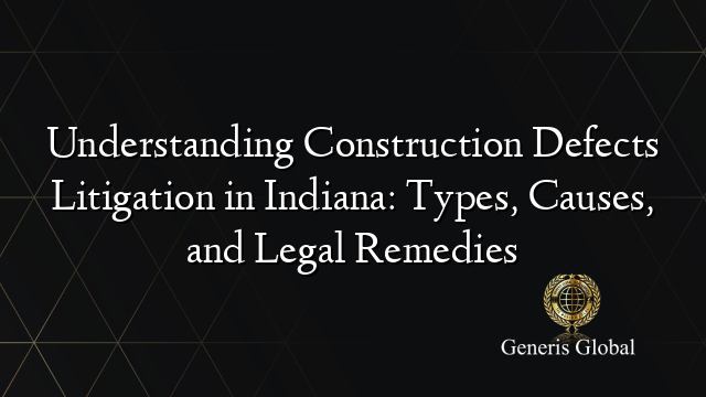 Understanding Construction Defects Litigation in Indiana: Types, Causes ...