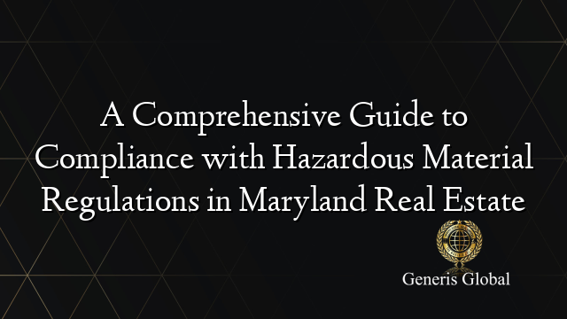 A Comprehensive Guide to Compliance with Hazardous Material Regulations ...