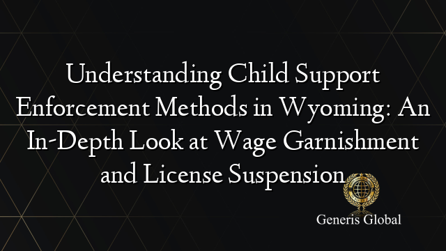 Understanding Child Support Enforcement Methods in Wyoming: An In-Depth ...