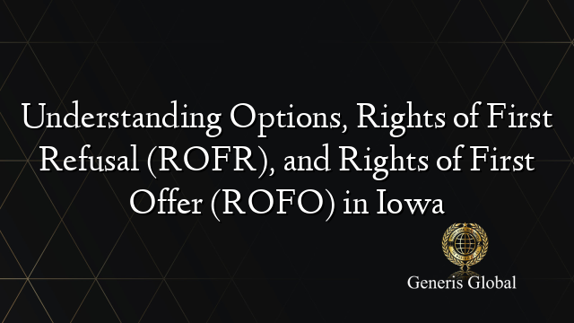 Understanding Options, Rights of First Refusal (ROFR), and Rights of ...