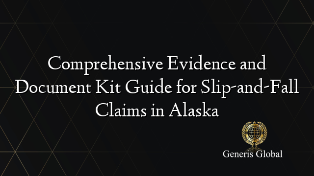 Comprehensive Evidence and Document Kit Guide for Slip-and-Fall Claims ...