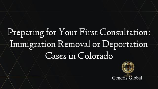 Preparing for Your First Consultation: Immigration Removal or ...