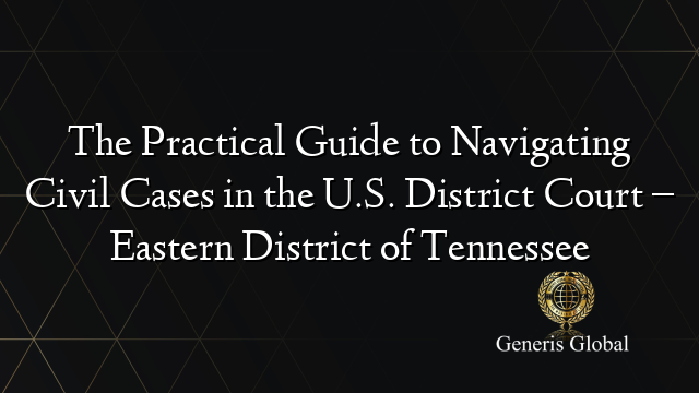 The Practical Guide to Navigating Civil Cases in the U.S. District ...