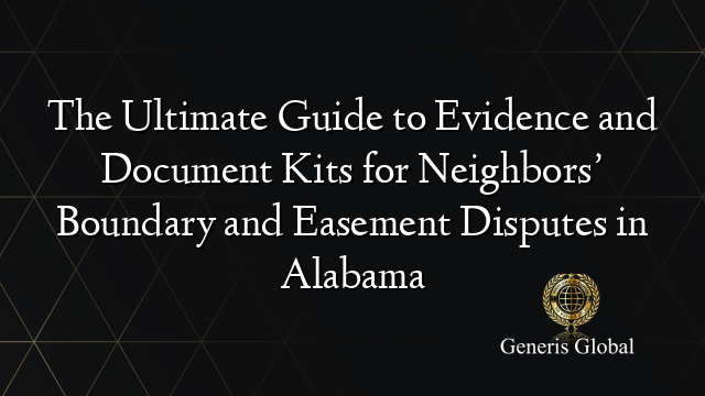 The Ultimate Guide to Evidence and Document Kits for Neighbors ...