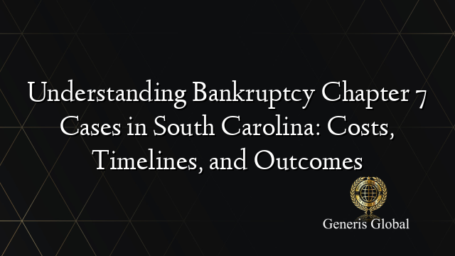 Understanding Bankruptcy Chapter 7 Cases in South Carolina: Costs ...