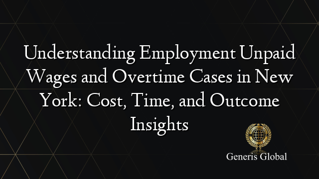 Understanding Employment Unpaid Wages and Overtime Cases in New York ...