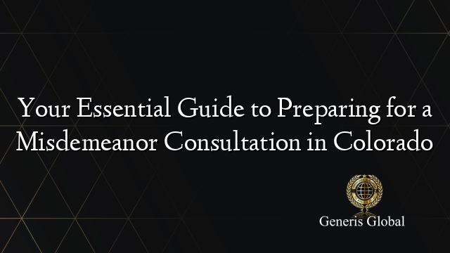 Your Essential Guide to Preparing for a Misdemeanor Consultation in ...